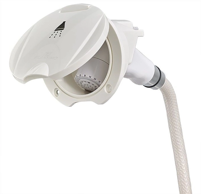 Plastimo Deck Shower dusj med slange (hvit) - Seatronic