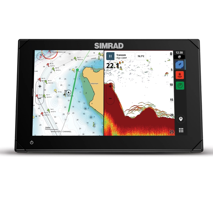 Simrad NSX 3009 9" kartplotter med ekkolodd - Seatronic
