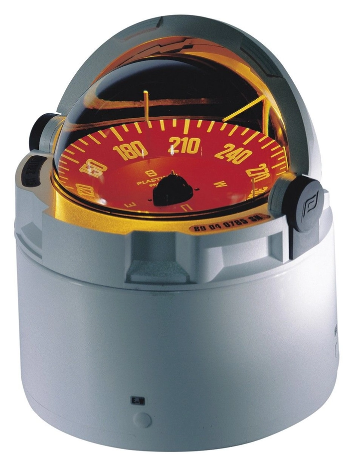 Plastimo kompass Olympic 135, sort med rød kompassrose - Seatronic